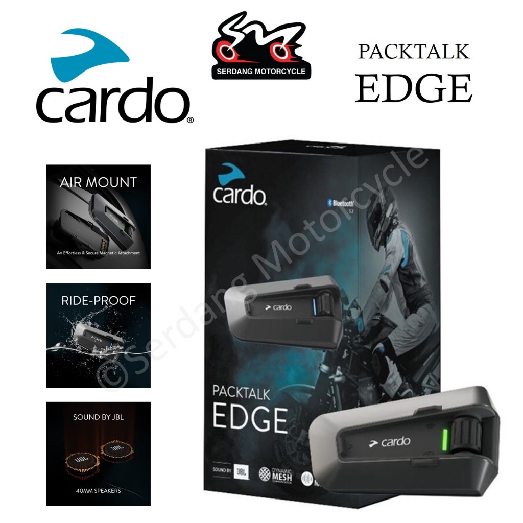 CARDO Packtalk Edge Intercom Headset Speaker Rider Communicate Helmet ...