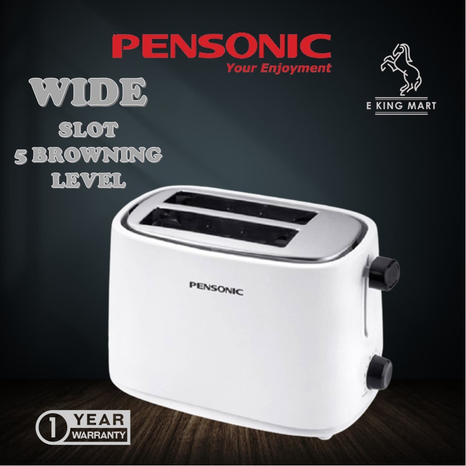 PENSONIC Bread Toaster 2 Slide Electric PT-928 30mm WIDE Slots Crumb ...