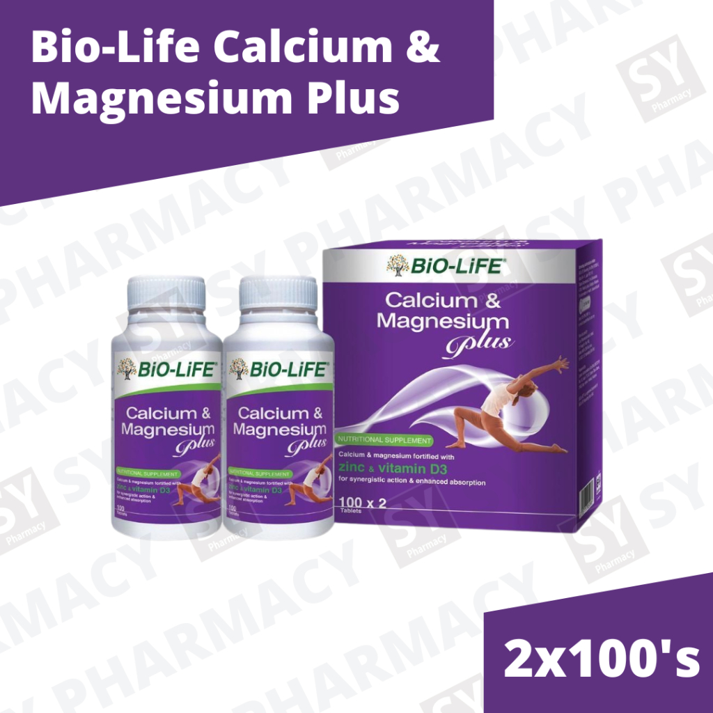 Bio-Life Calcium & Magnesium Plus 2x100's (Exp: 02/2026) | Shopee Malaysia