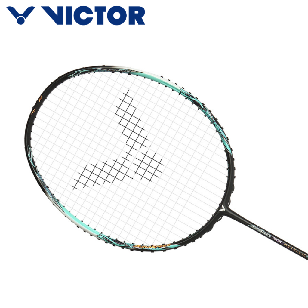 VICTOR AURASPEED 90K METALLIC Badminton Racket ( FREE STRING + GRIP ...