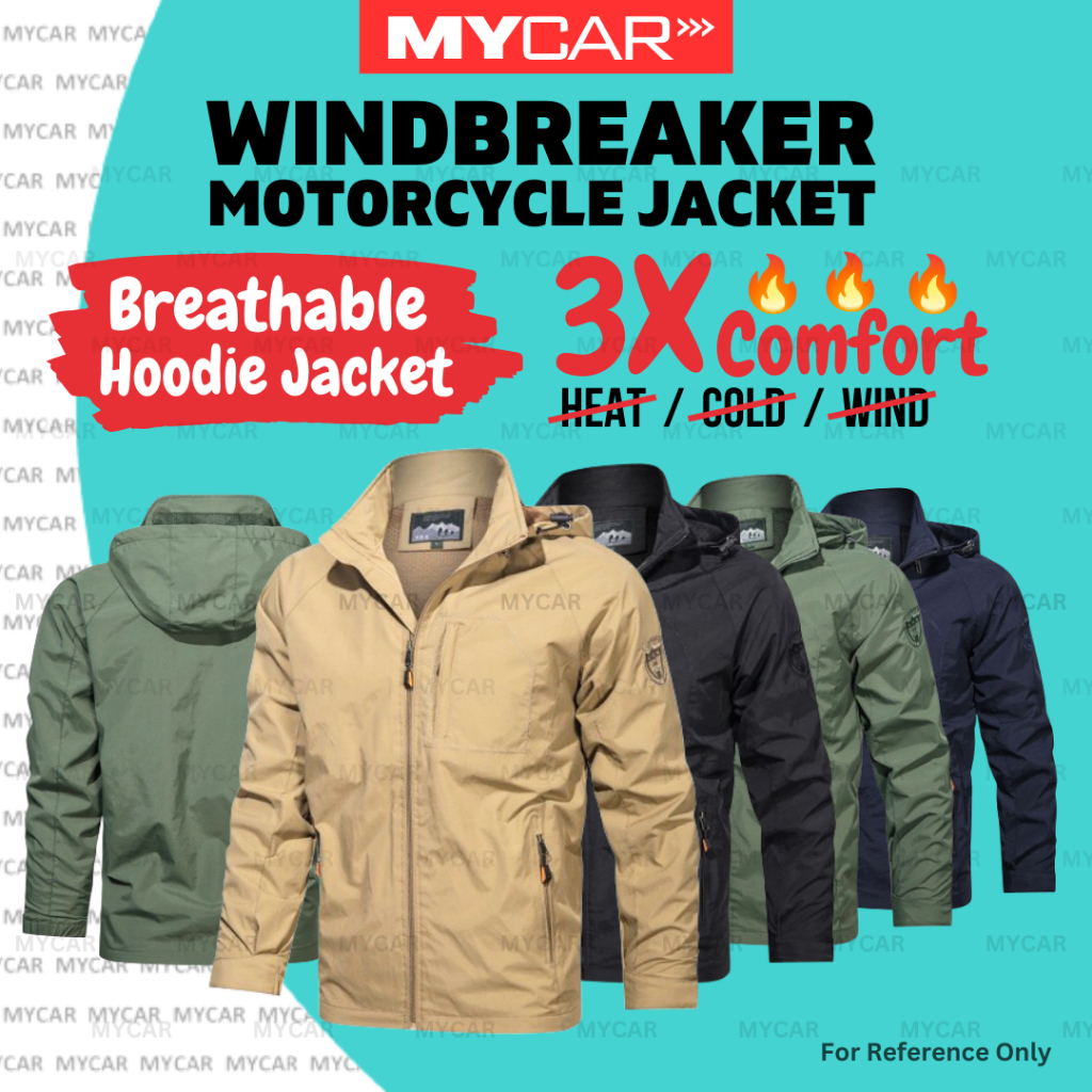 Motorcycle Windbreaker Jacket Motorcycle Windproof Waterproof ...