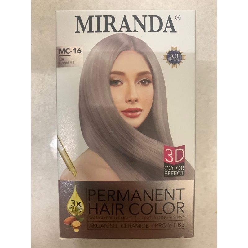 Pewarna Rambut Grey Bleaching Ash blonde Miranda | Shopee Malaysia