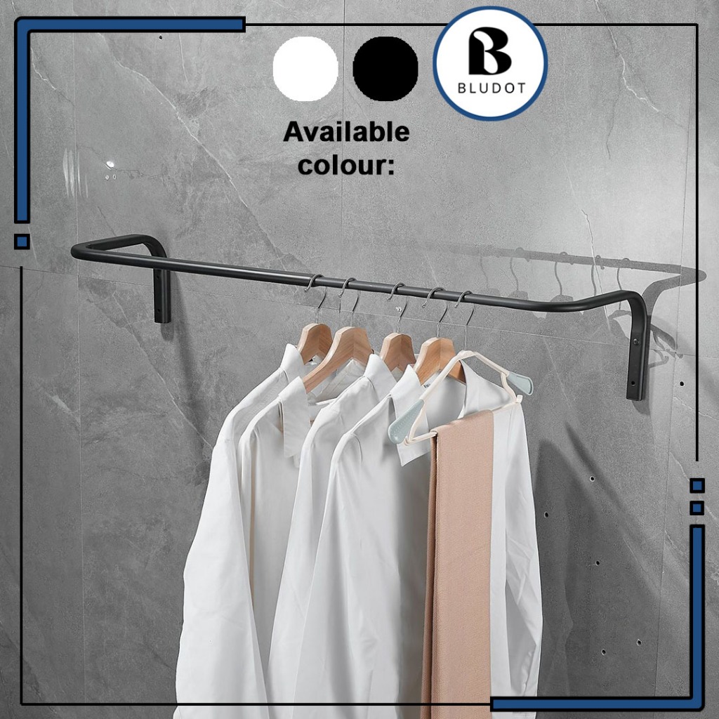 CLOTHES BAR ADJUSTABLE 60-90CM CLOTHES RACK CLOTHES HANGER PALANG ...