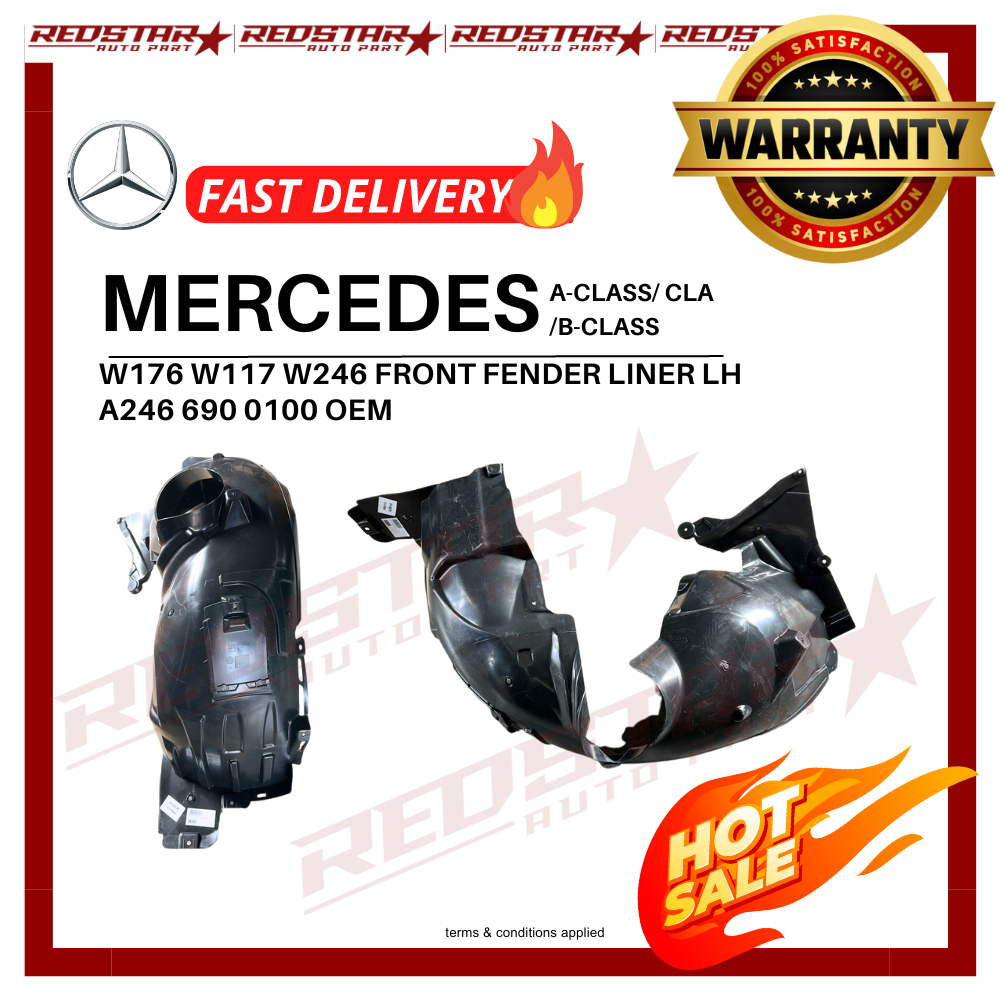 Mercedes W176 W117 W246 Fender Inner Cover A2466200195/A2466200295 ...