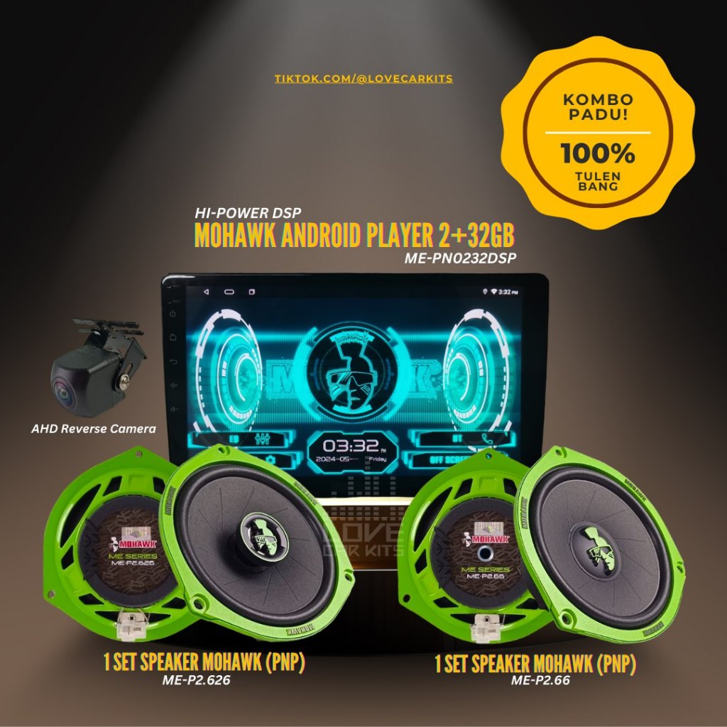 Android Car Player Mohawk Green Series 2gb+32gb Hi Power DSP, 8 Core ...