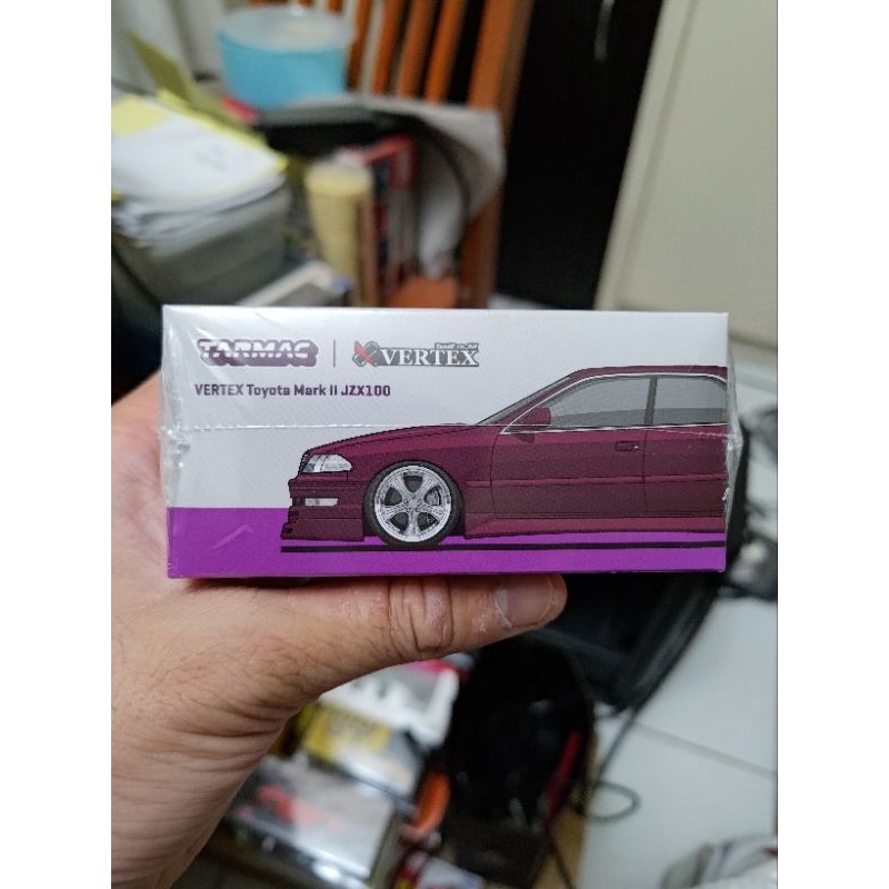 Tarmac Works VERTEX Toyota Mark II JZX100 Purple Metallic | Shopee Malaysia