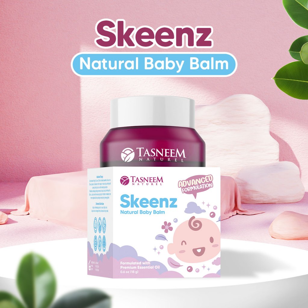 Tasneem Naturel Skeenz Balm (18g) Natural Baby Balm Bayi Semulajadi ...