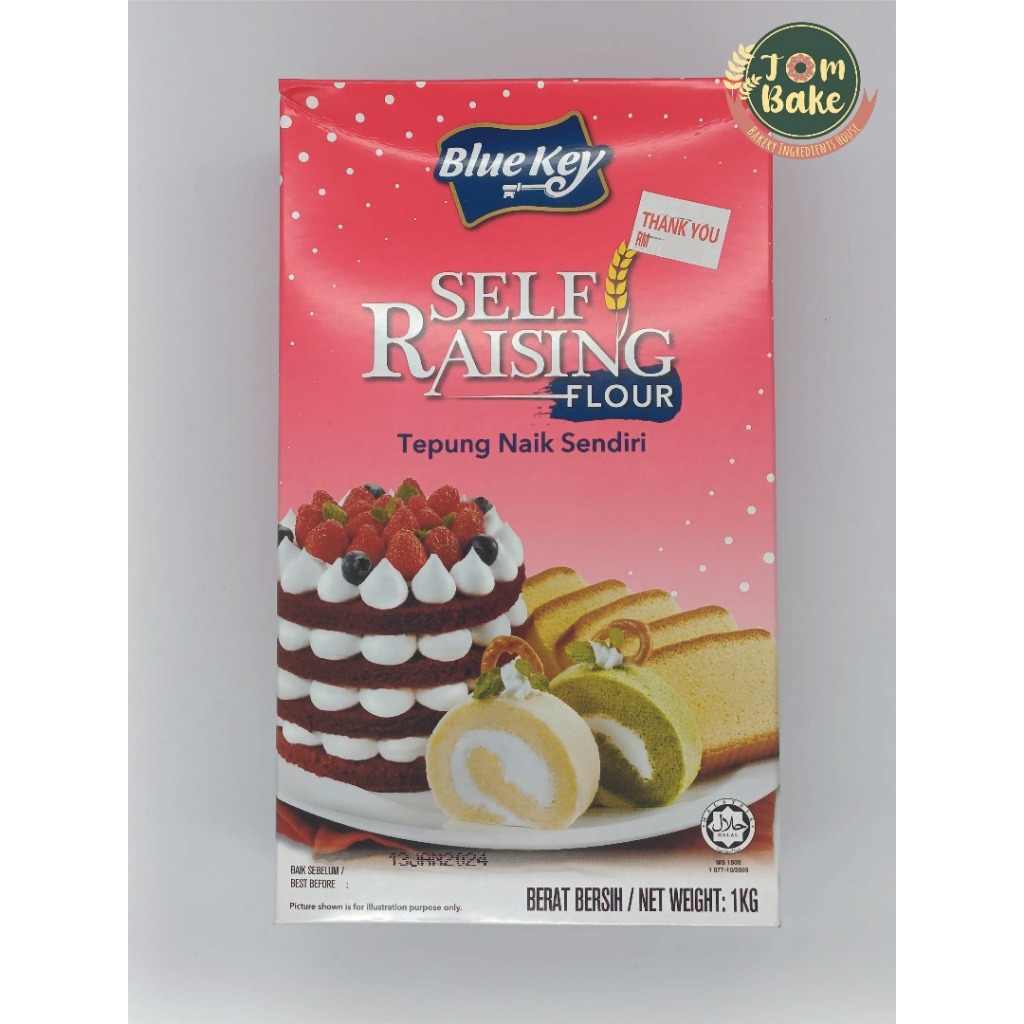 Bluekey Self Raising Flour (1kg) | Shopee Malaysia