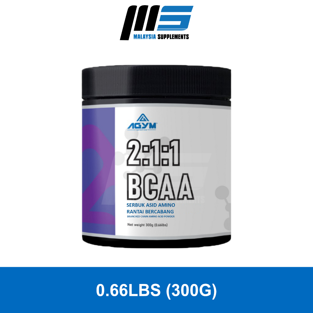 Agym Nutrition BCAA 2:1:1, 300g - Post Workout, Amino Acids, Glutamine ...