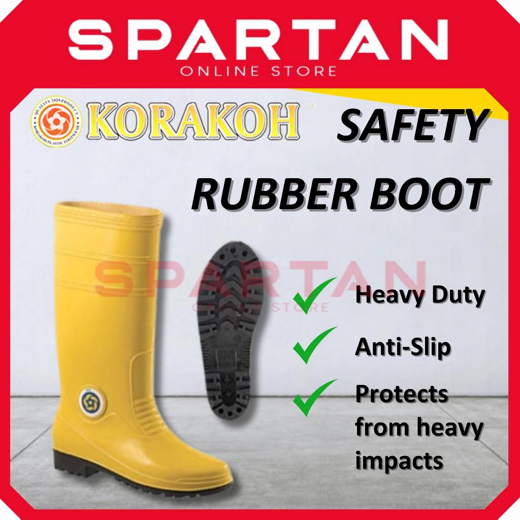 Korakoh 7000 Yellow Rubber Boot Highcut With Fabric Inside For ...