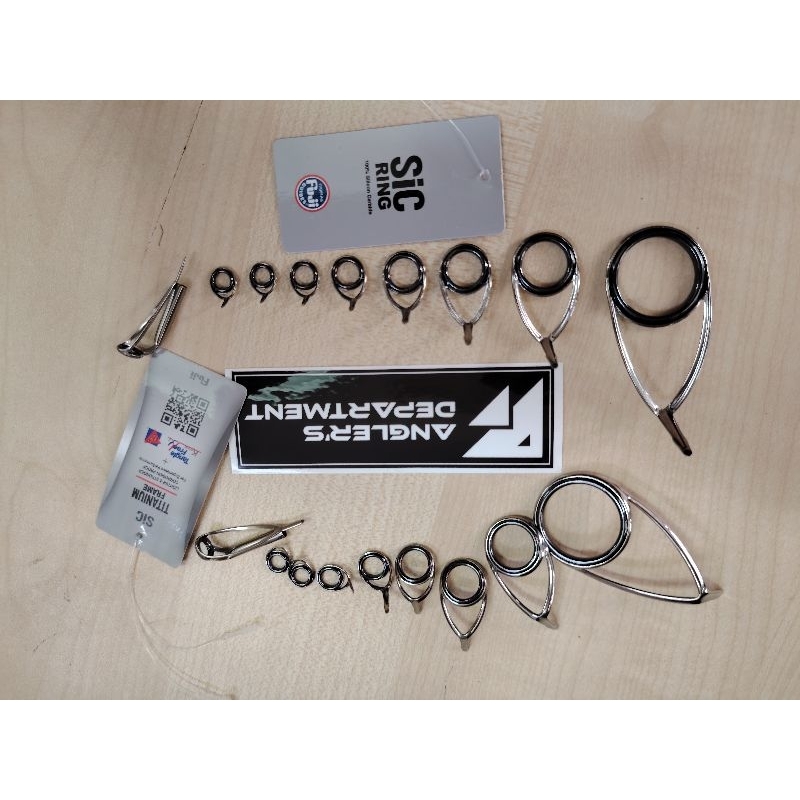 Fuji Titanium SiC guides - 9pcs for Spinning rod | Shopee Malaysia