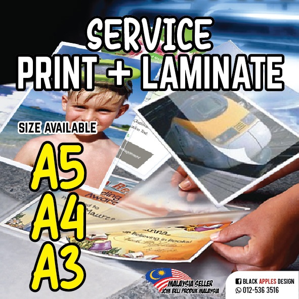 PRINT LAMINATE SERVICE | Shopee Malaysia