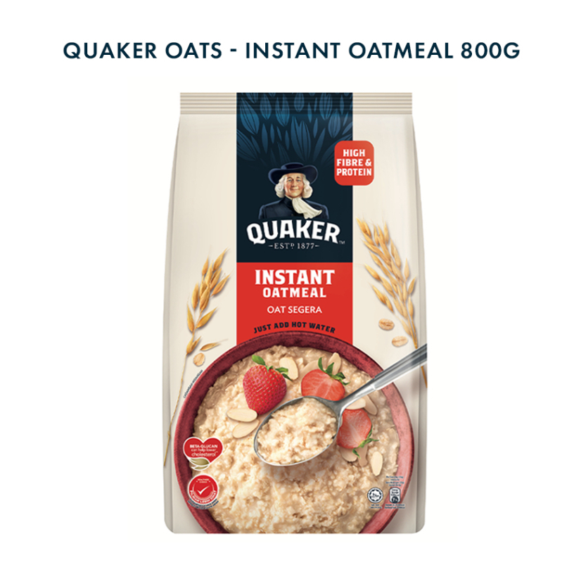 (READY STOCK)Quaker Instant Oatmeal (800g) | Shopee Malaysia