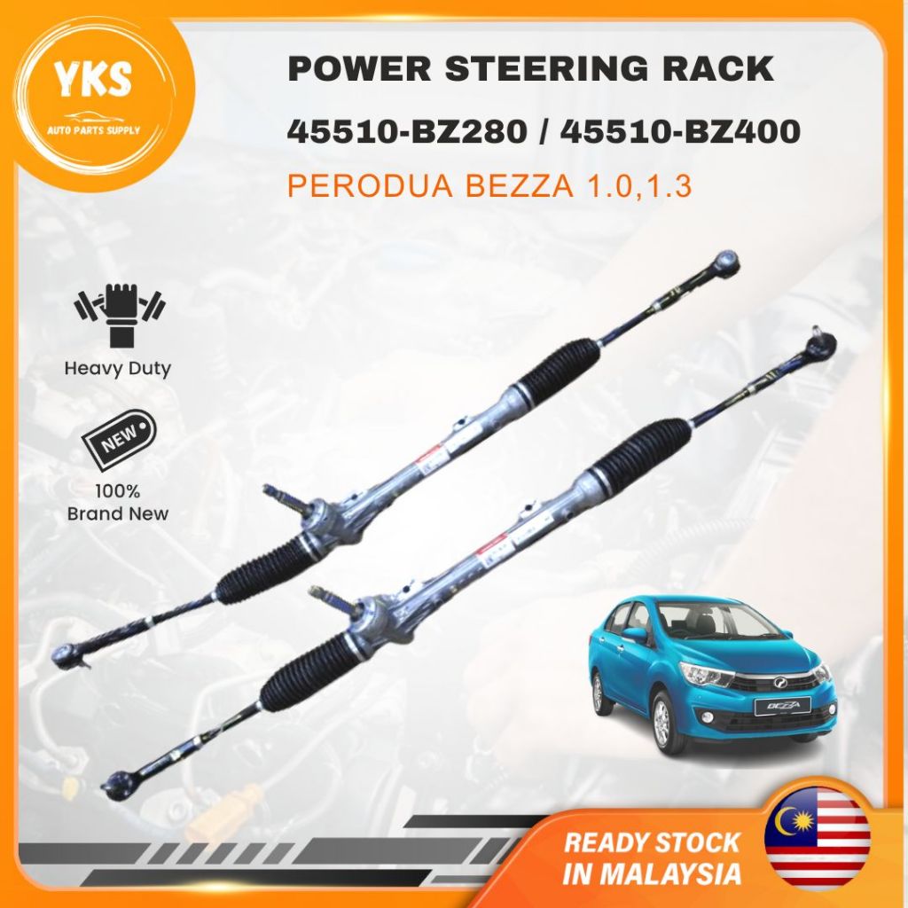 🔥NEW ORIGINAL🔥45510-BZ280 / 45510-BZ400 PERODUA BEZZA 1.0, 1.3 POWER STEERING RACK WITH TIE ROD ...
