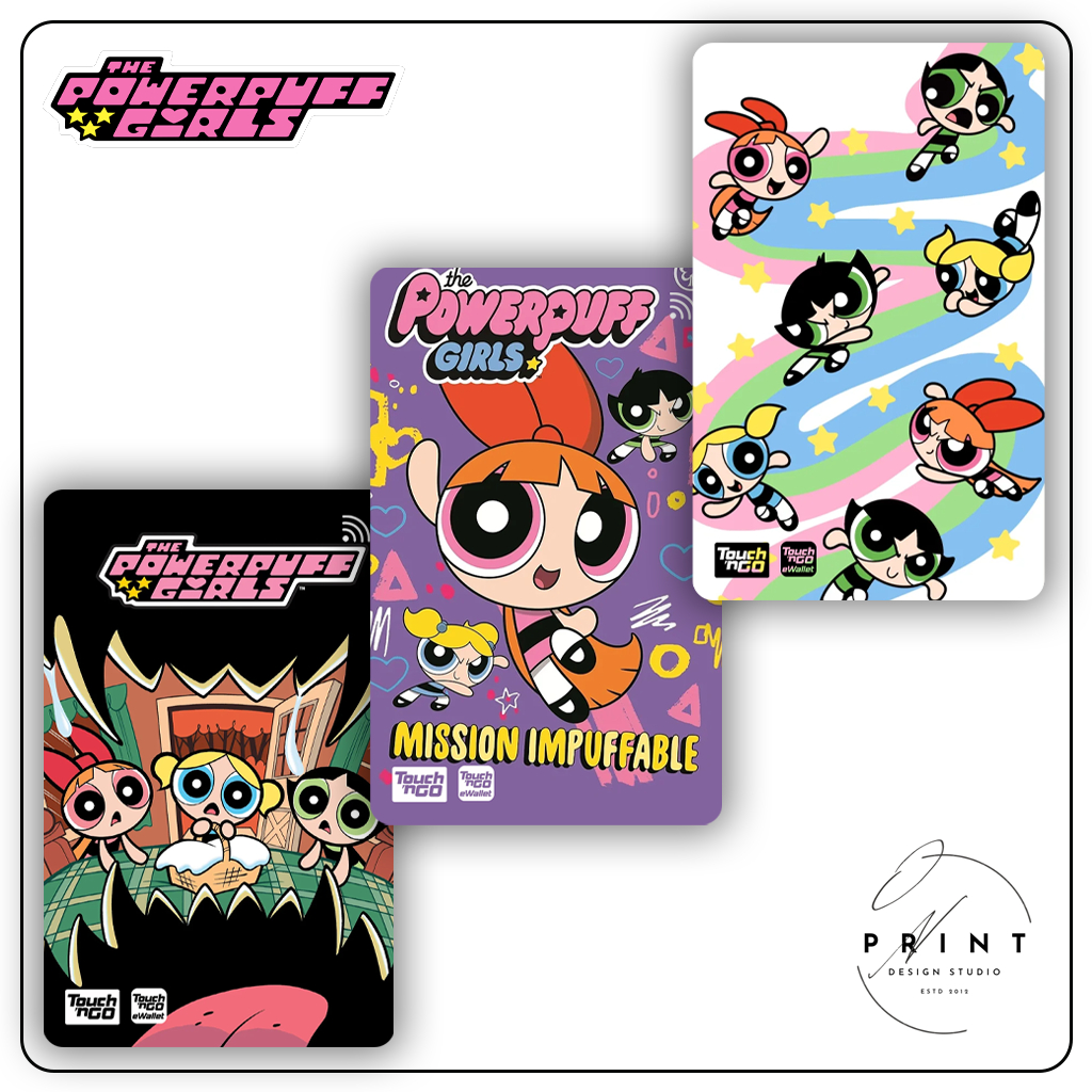 [PowerPuff Girls 2] High Quality - Tng / Touch n Go Card Sticker - ATM Card Sticker - ACCESS ...
