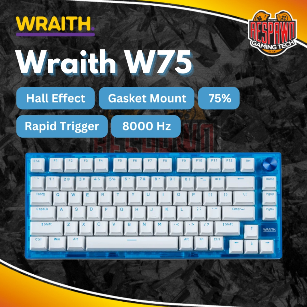 Wraith W75 Analog HE Keyboard - Founder's Edition (Blue) | Shopee Malaysia