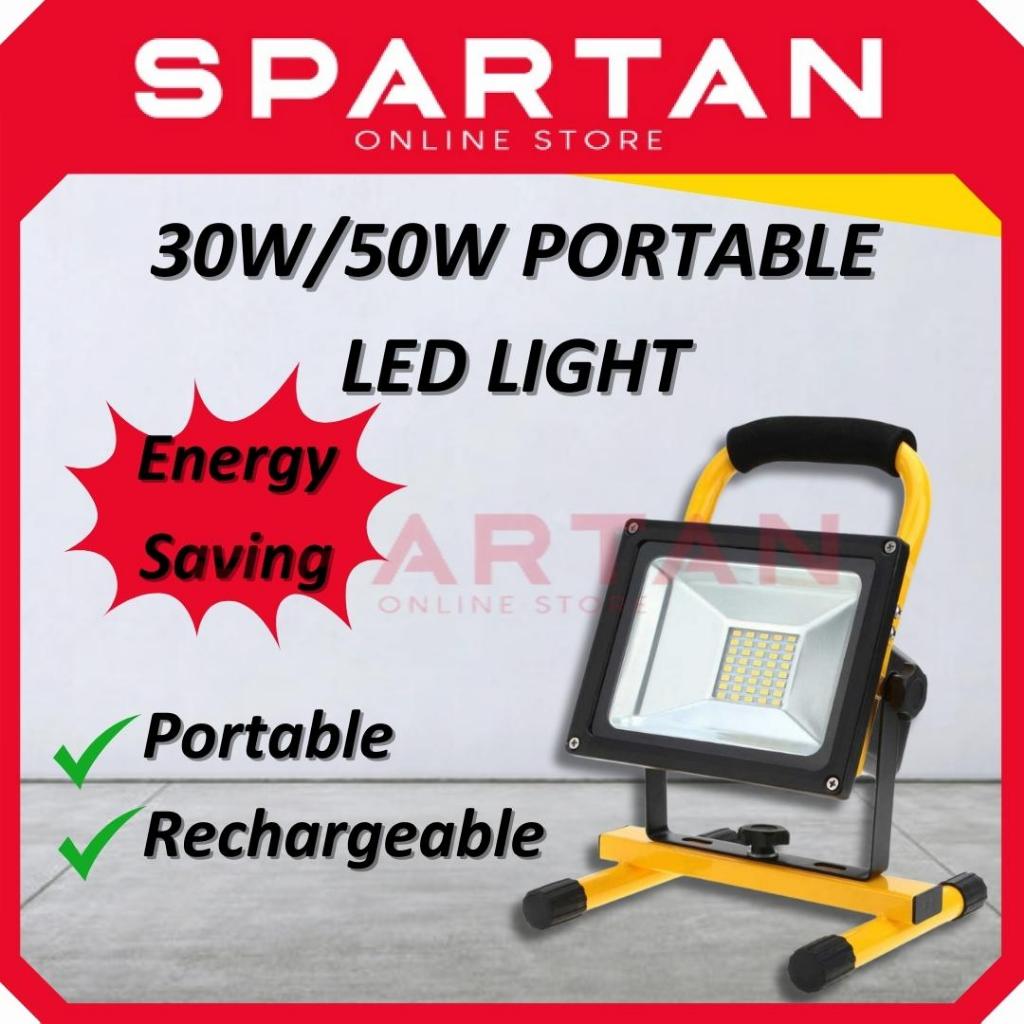 Original 30W / 50W LED Rechargeable Portable Flood Light Spot Light IP65 Lantern Outdoor Camp ...