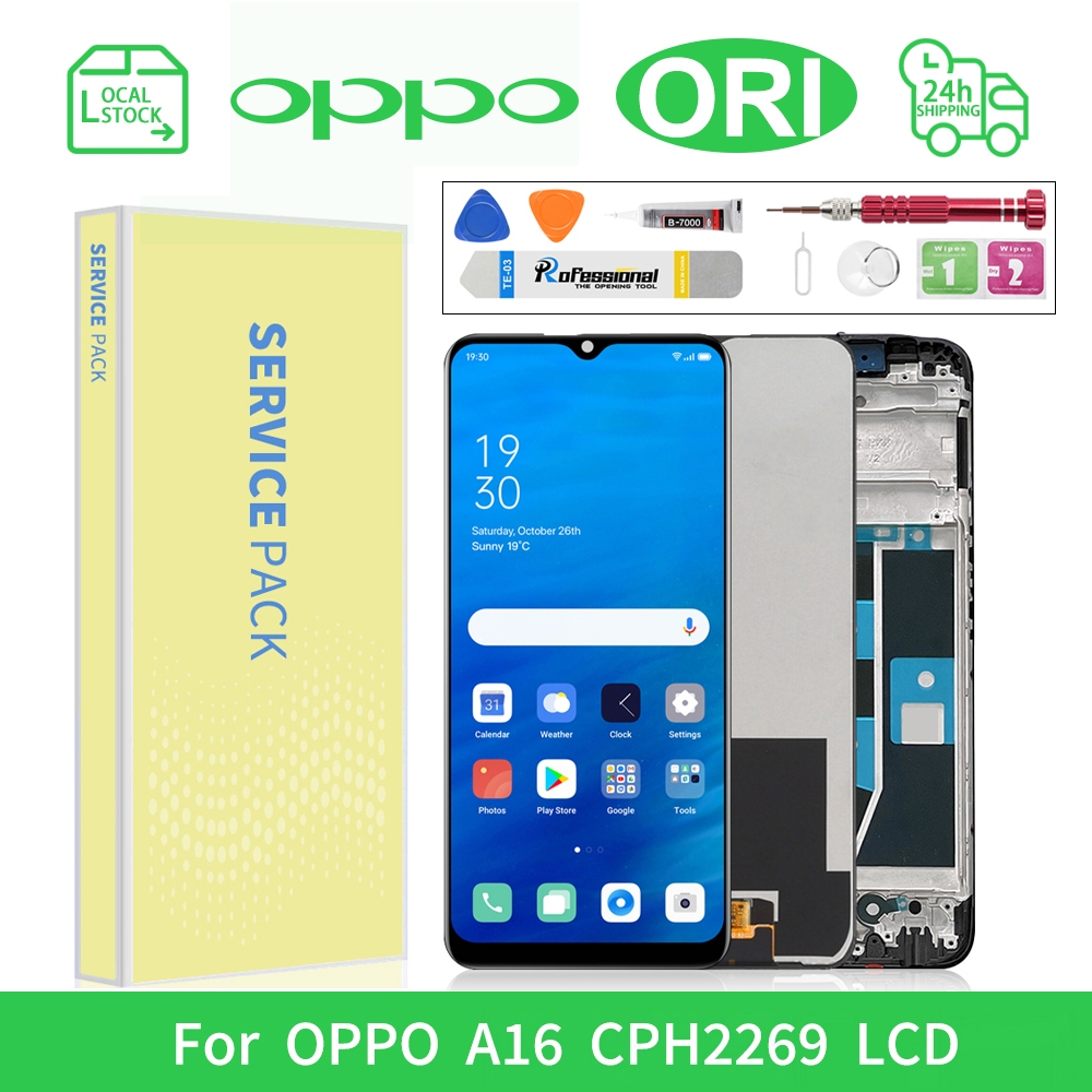 For OPPO A16 CPH2269 / A16S CPH2271 LCD Display Screen Touch Screen ...