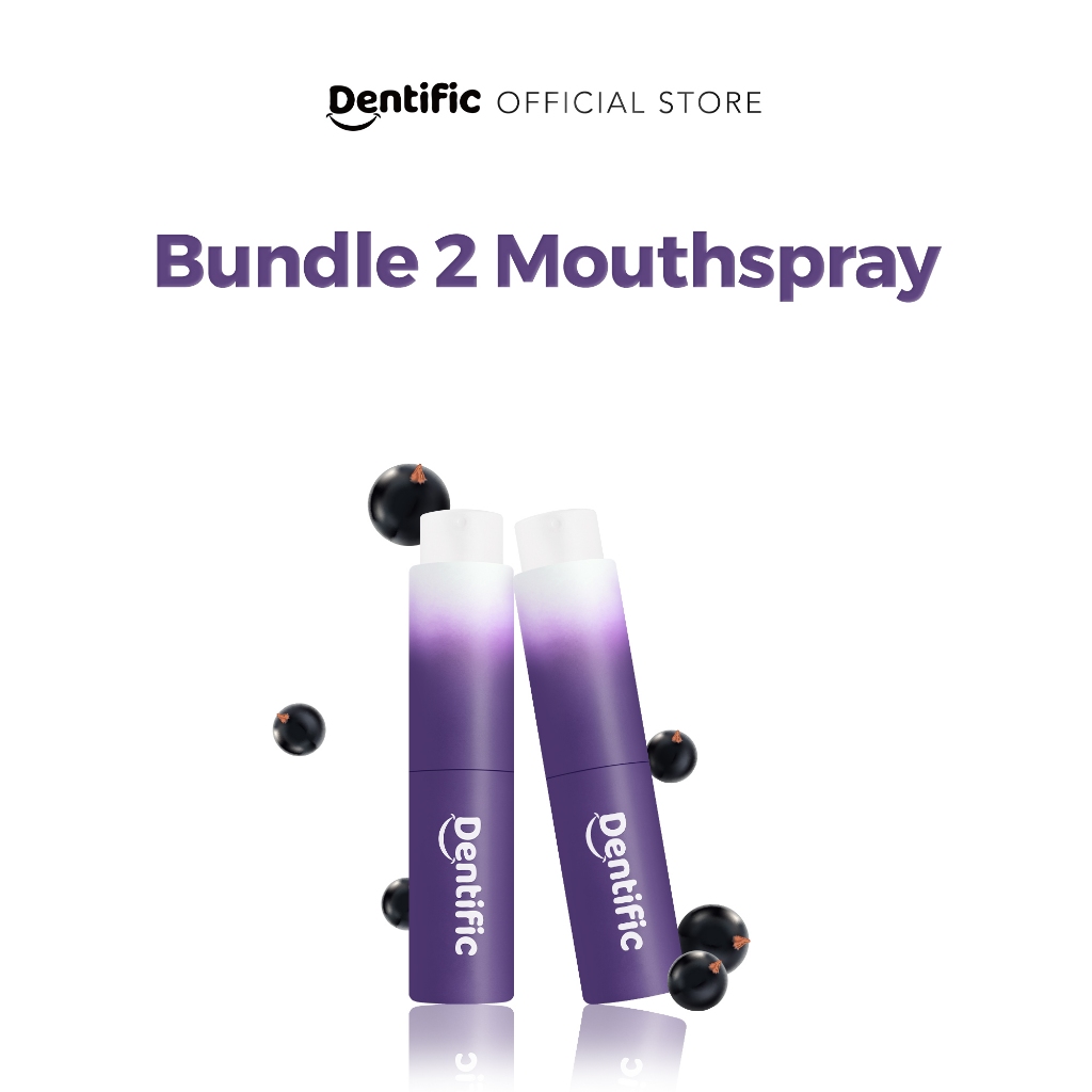 Dentific Bad Breath Go Away Mouth Spray - Blackcurrant (2 Pcs) | Shopee ...