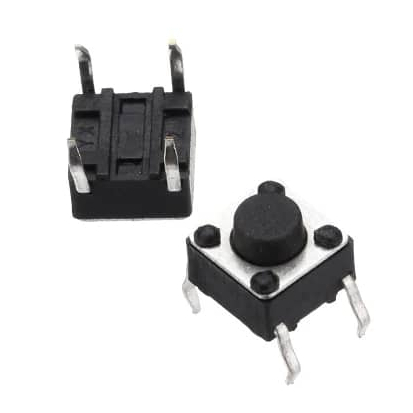 10PCS Tactile Switch Push Button 6x6x5 mm 4 Pin Tact Suis Tekan Micro ...