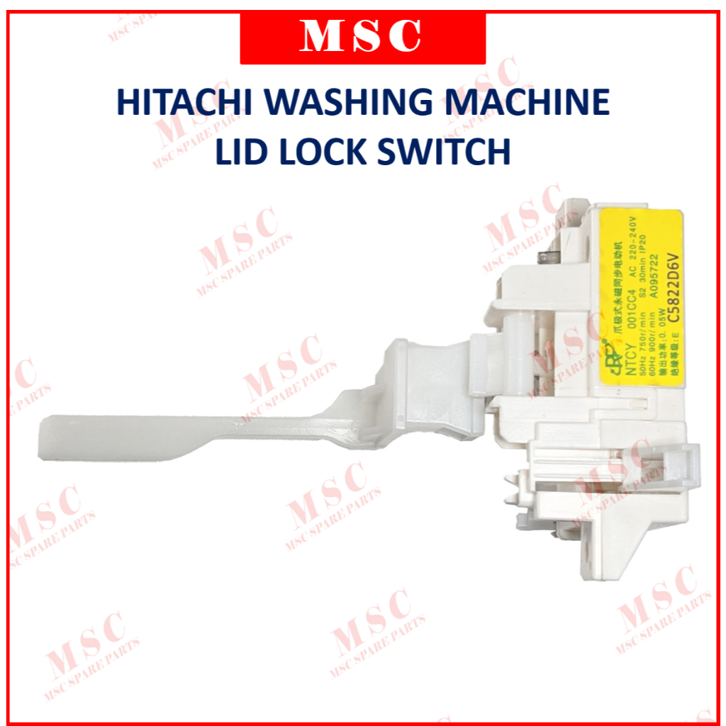 (NTCY001CC4) HITACHI WASHING MACHINE LID LOCK DOOR SWITCH LOCK PINTU ...