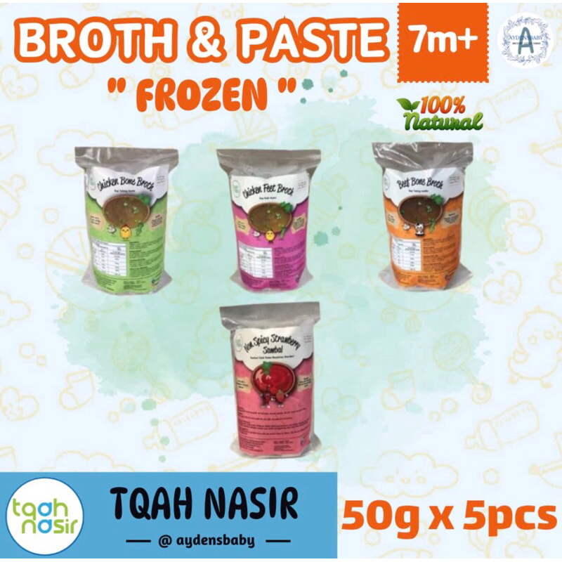 BY TQAH NASIR FROZEN BROTH & PASTE SERIES BABY FOOD 7M+ [READY STOCK ...
