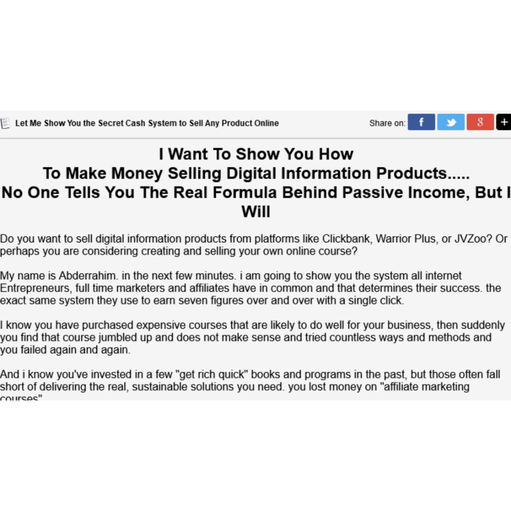 2024 Let Me Show You the Secret Cash System to Sell Any Product Online ...