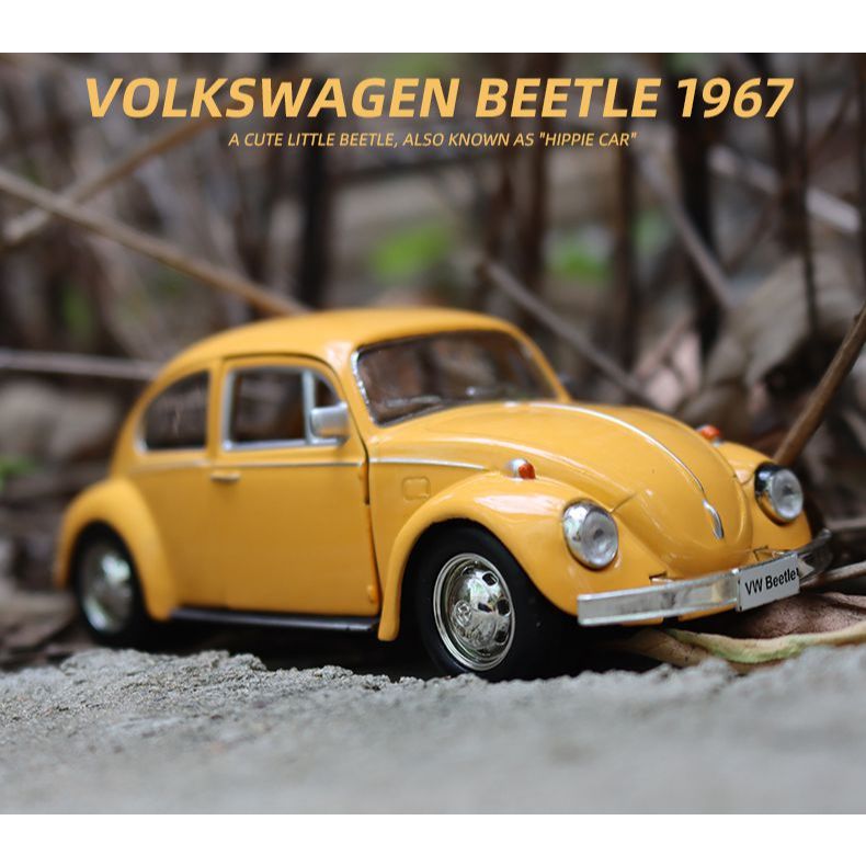 1:36 Scale Volkswagen Beetle Classic 1967 Diecast Collectible Model Car ...