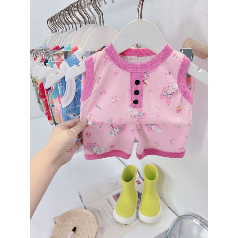 (NEW ARRIVAL) Carter's Girl singlet playset short pant (girl) | Shopee ...
