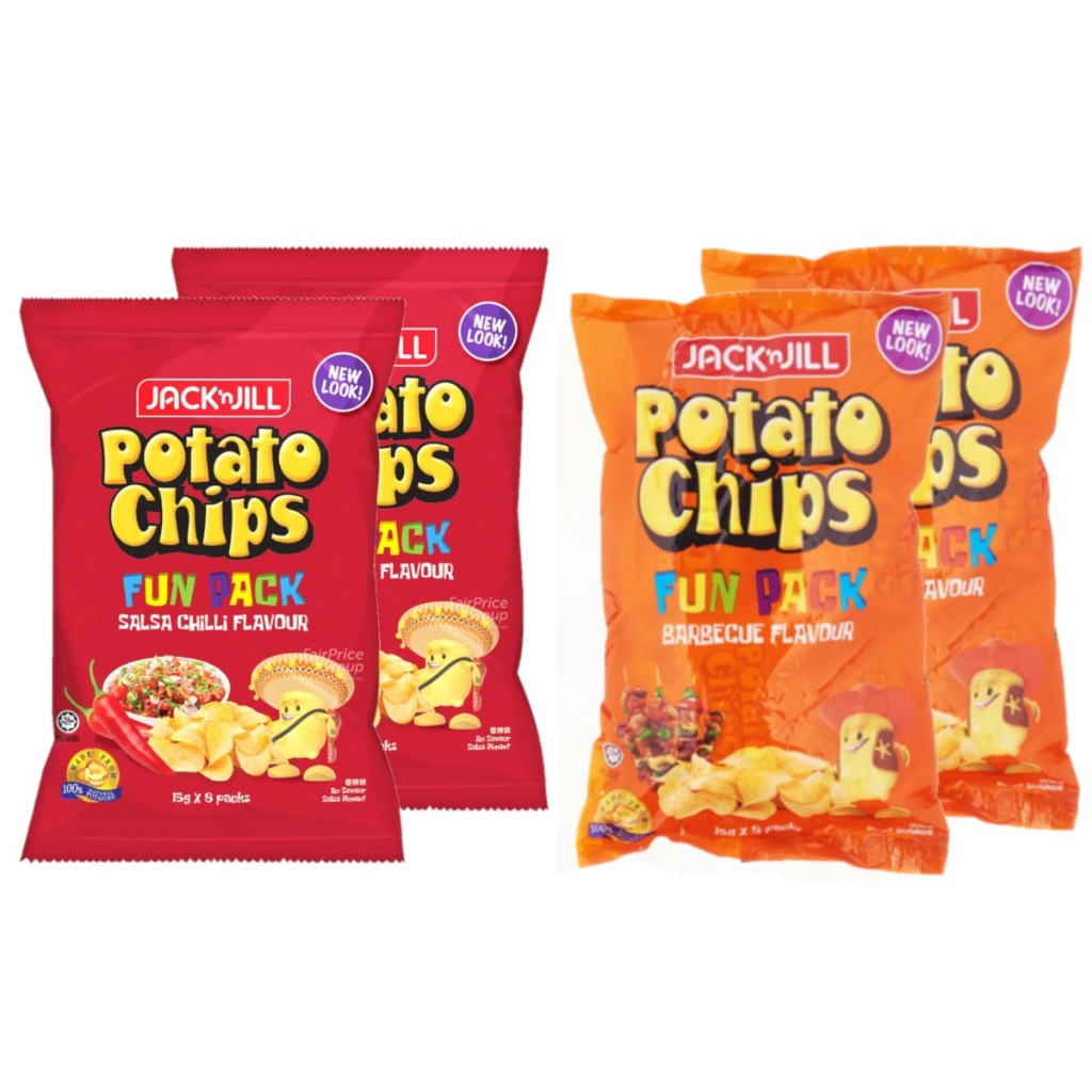 Jack n Jill Potato Chips Fun Pack Assorted 15gx5s x 2 Packs | Shopee ...