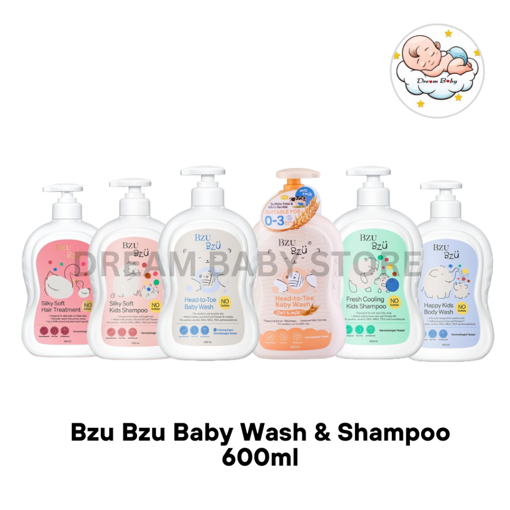 BZU BZU Pencuci Bayi & Syampu (600ml)/BZU BZU Baby Wash & Shampoo ...