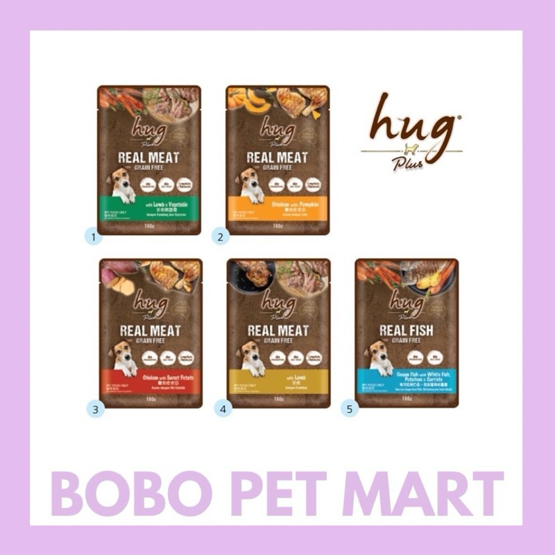 Hug Dog Wet Food Pouch 100g | Shopee Malaysia