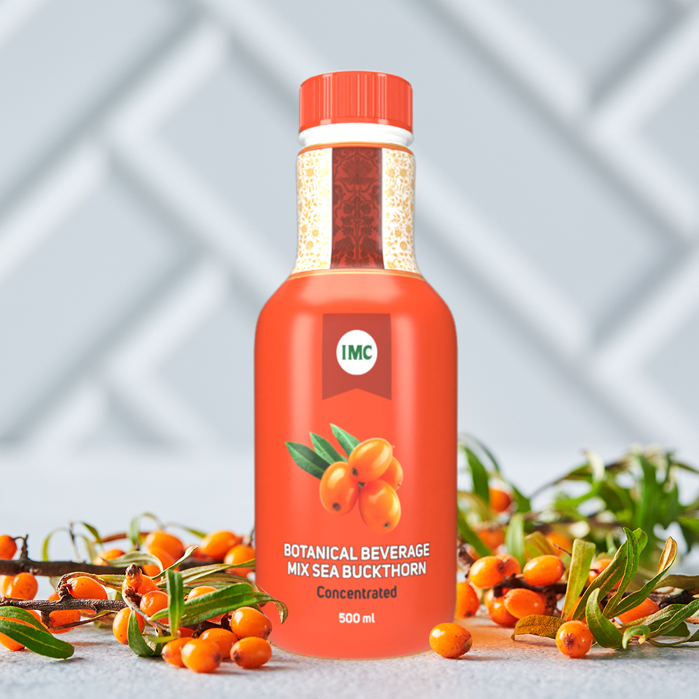 IMC Botanical Beverage Mix Sea Buckthorn 500ml/ Minuman Botani Campuran ...