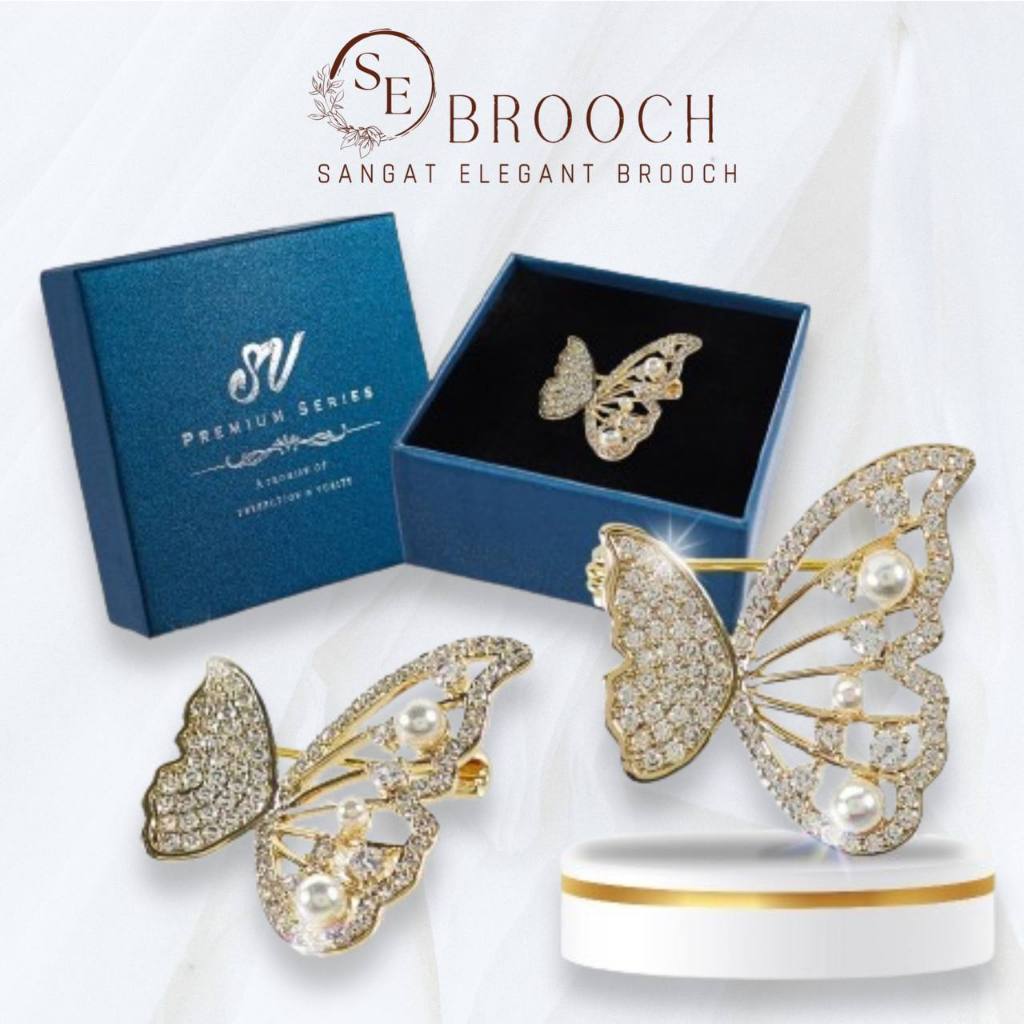 SE Premium Pin Tudung Crystal Austria Classic Brooch Kerongsang Tudung ...