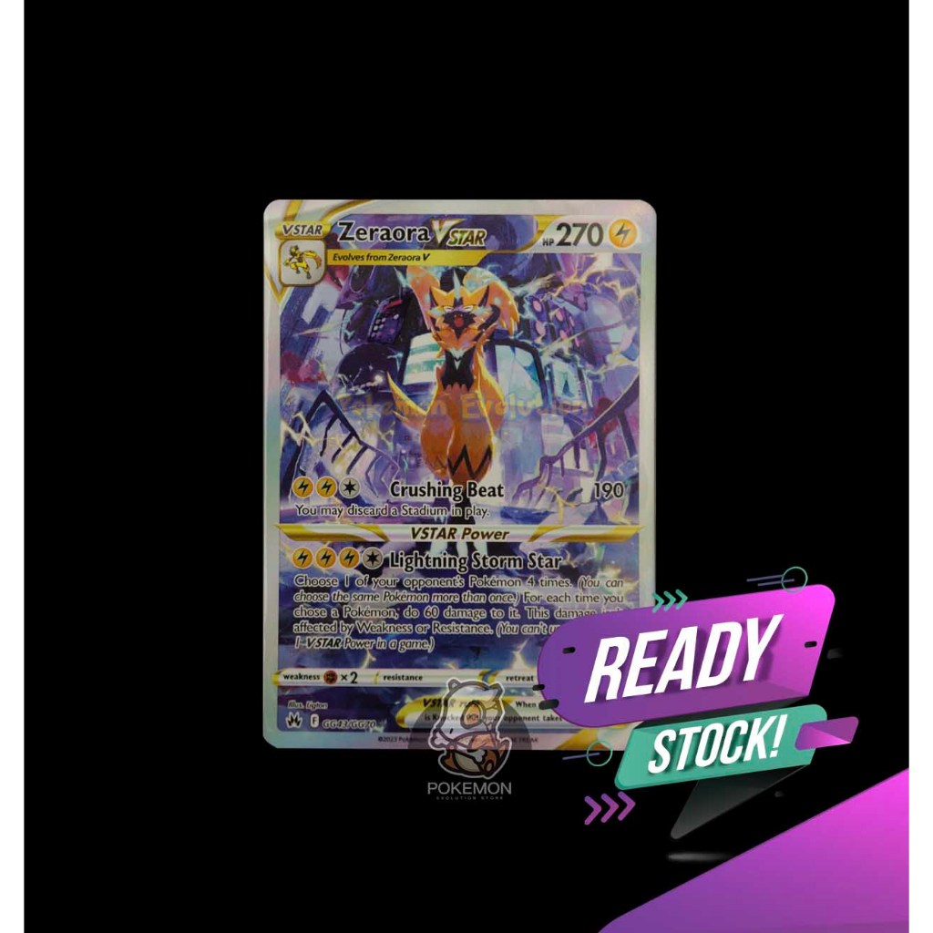 Zeraora Vstar [ENG] (GG43/GG70) [Pokemon Crown Zenith] | Shopee Malaysia