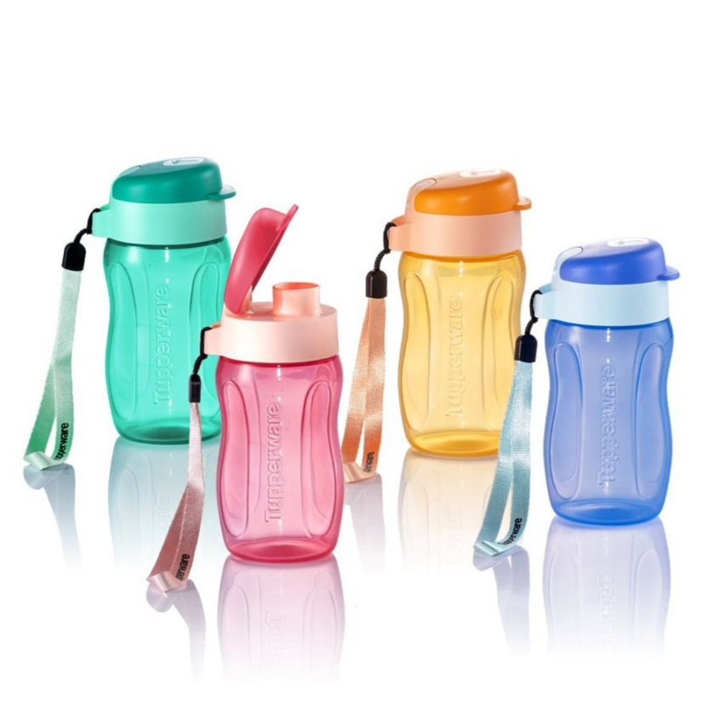 Tupperware Slim Mini Eco Bottle 310ml with strap (cute) (Free shipping ...