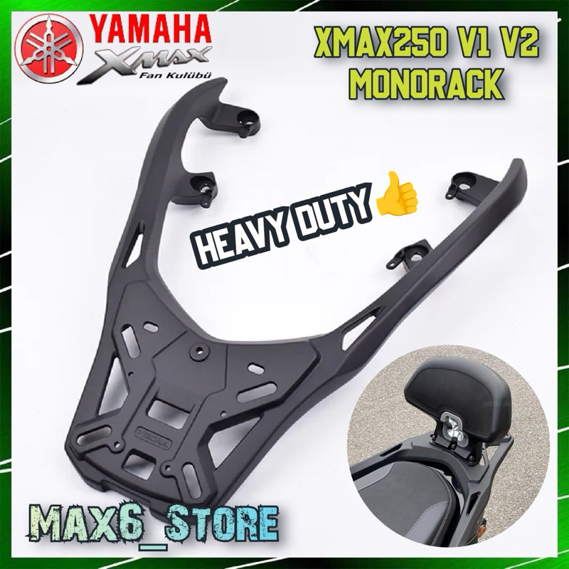 YAMAHA XMAX250 V1 V2 Monorack Heavy Duty Motorcycle Rear Luggage Xmax ...