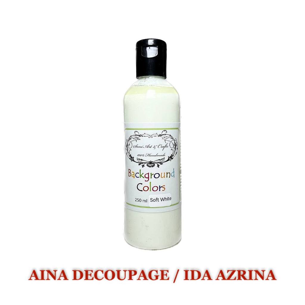 Acrylic Color SOFT WHITE 250ml - Decoupage Art and Crafts | Shopee Malaysia