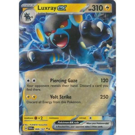 Pokemon TCG Luxray ex 068/167 Ultra Rare - SV06 Twilight Masquerade ...