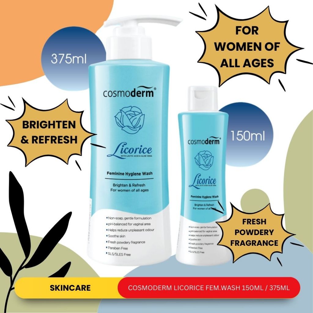 COSMODERM LICORICE FEMININE WASH 150ML/375ML | Shopee Malaysia