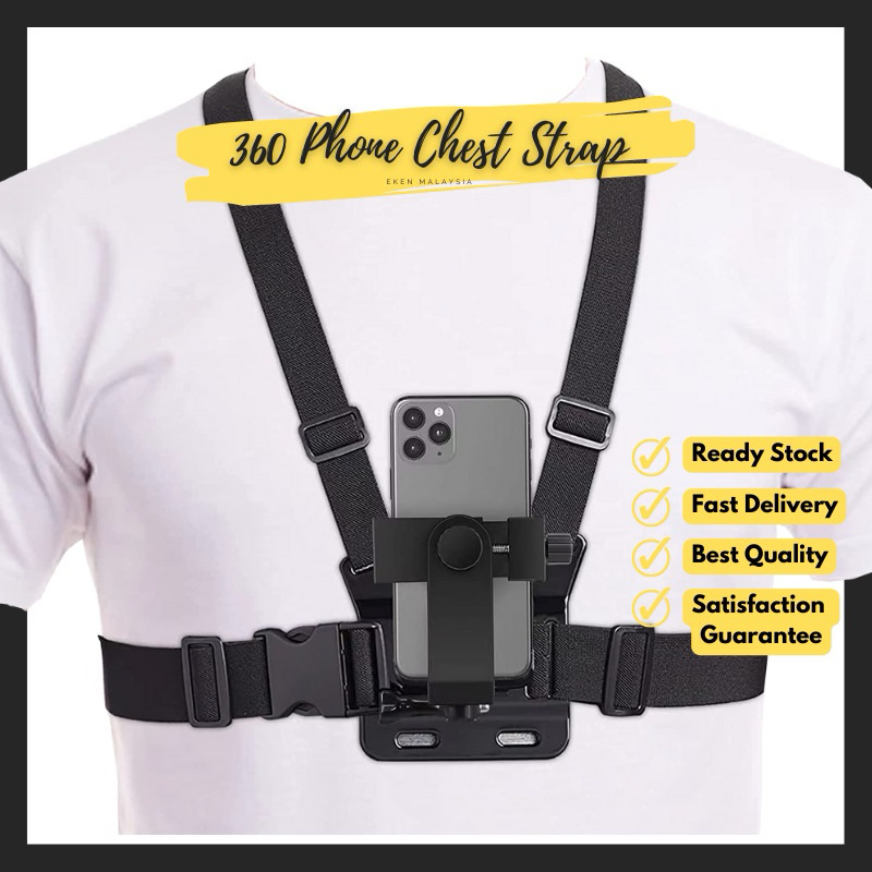 Mobile Phone Chest go pro Mount Selfie Action Body Harness Strap Action ...