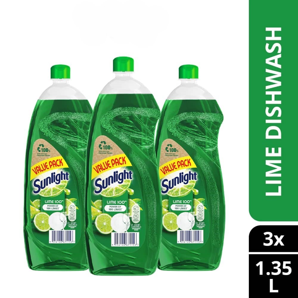 Sunlight Dishwash Lime 1.35L x 3Btl | Shopee Malaysia