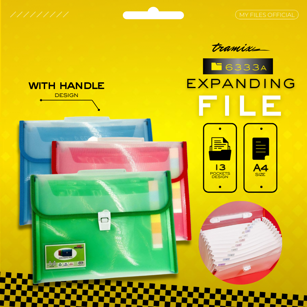 Myfiles 13 Pockets Expanding File Multilayer Grid File Folder