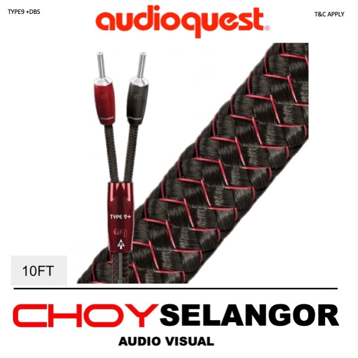 Audioquest Type 9+DBS Speaker Cable (10ft x 2) | Shopee Malaysia
