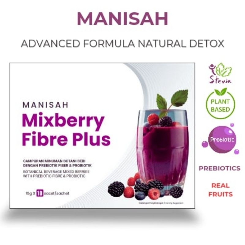 MANISAH PROBIOTICS & PREBIOTICS MIXED FRUITS FAT BURNER, MEAL ...