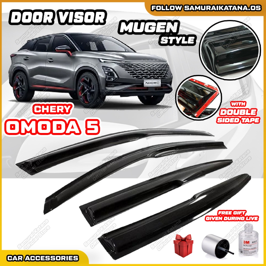 [MUGEN] Chery Omoda 5 Door Visor Mugen Acrylic Air Press Window Samurai ...