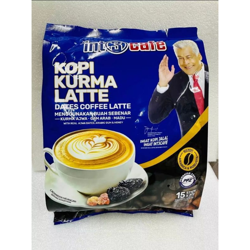 INT3TREE Aex-3C Premium Kopi Latte Kurma 5in1 (15 sachet × 30g ...