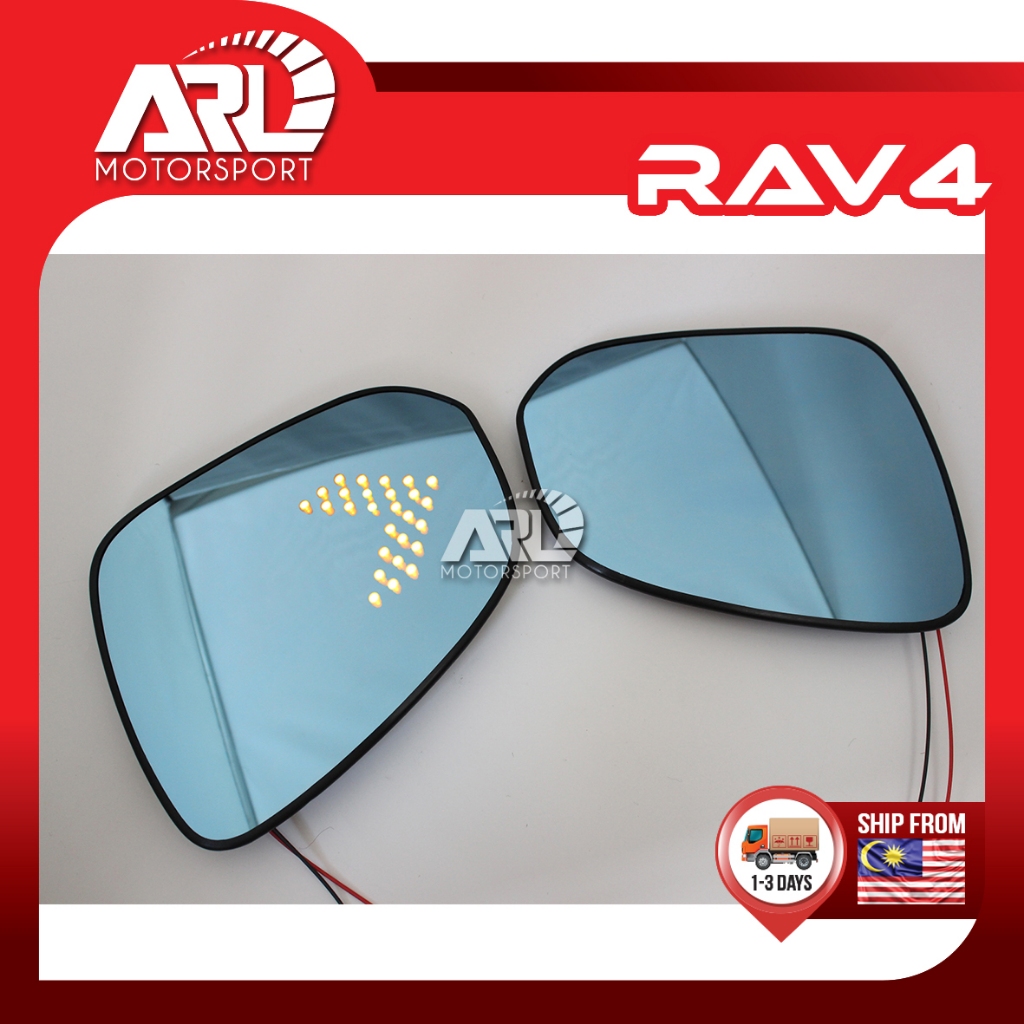 Toyota RAV4 XA40 4th Gen Blue Side Mirror with LED Signal Lamp LED ...