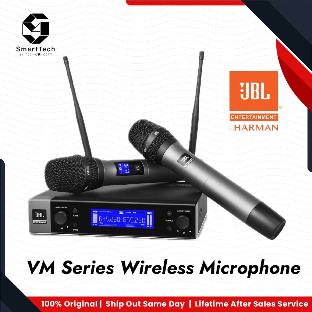JBL VM-200 VM-300 VM200 VM300 KTV Wireless Microphone System - JBL ...