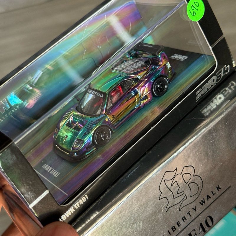 Inno64 HongKong F40 RX7 MDX Normal & Chase Car Kaido House Mini GT ...